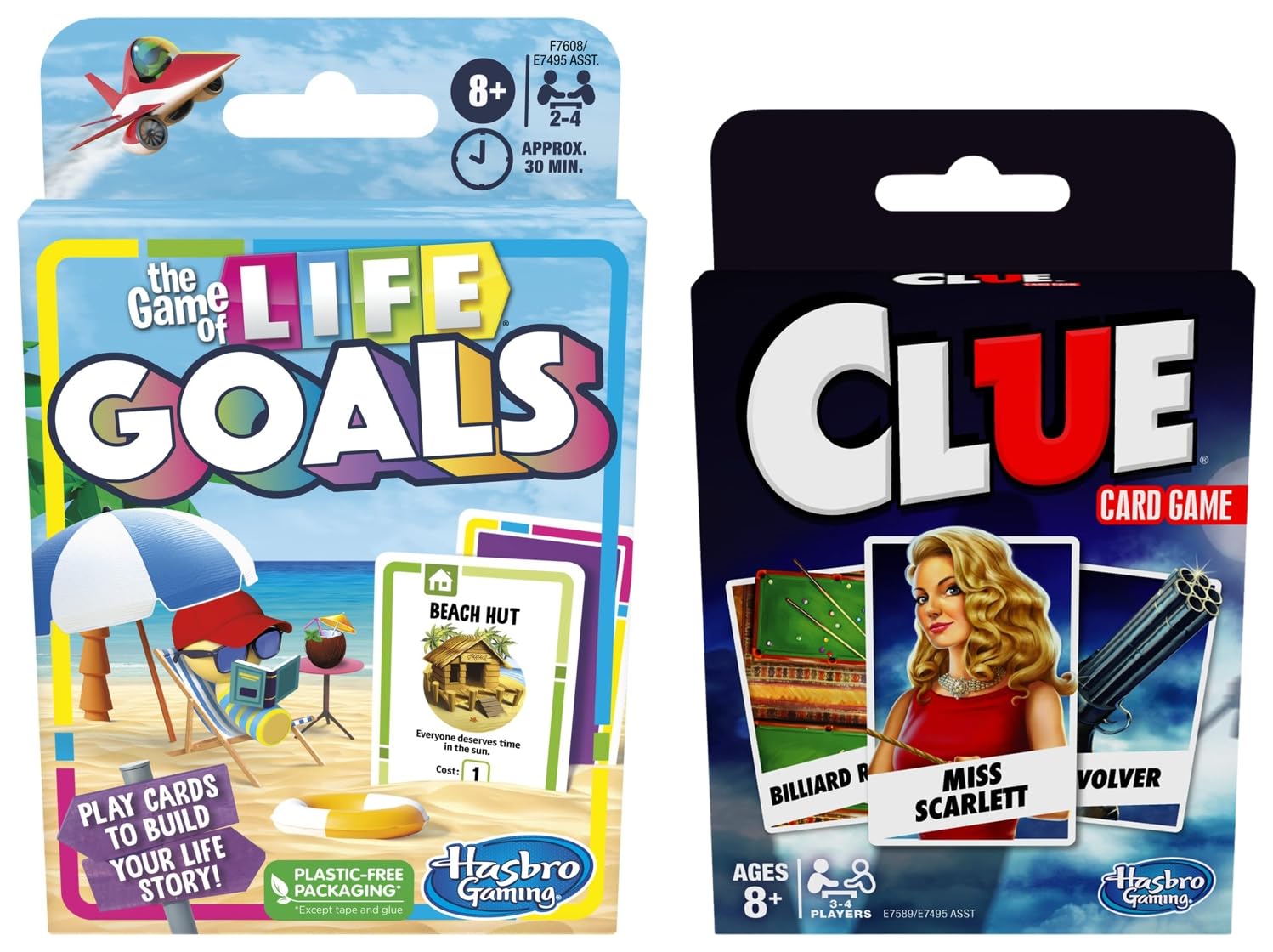 Hasbro The Game of Life Goals Game, Quick-Playing Card Game for 2-4 ...