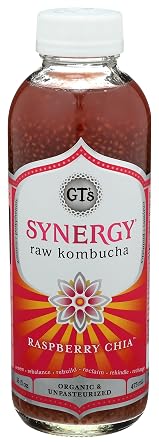 Amazon.com: GT's Kombucha, Raspberry Chia 16 Fl Oz : Grocery & Gourmet Food