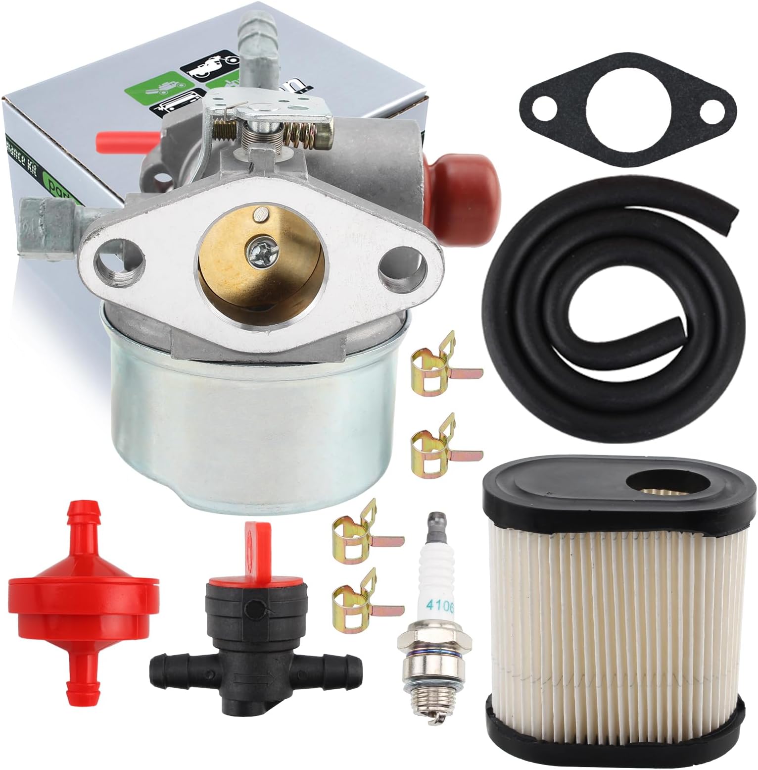 Amazon.com: partszen 640173 Carburetor Fit for Tecumseh lev115 Lv195Ea ...