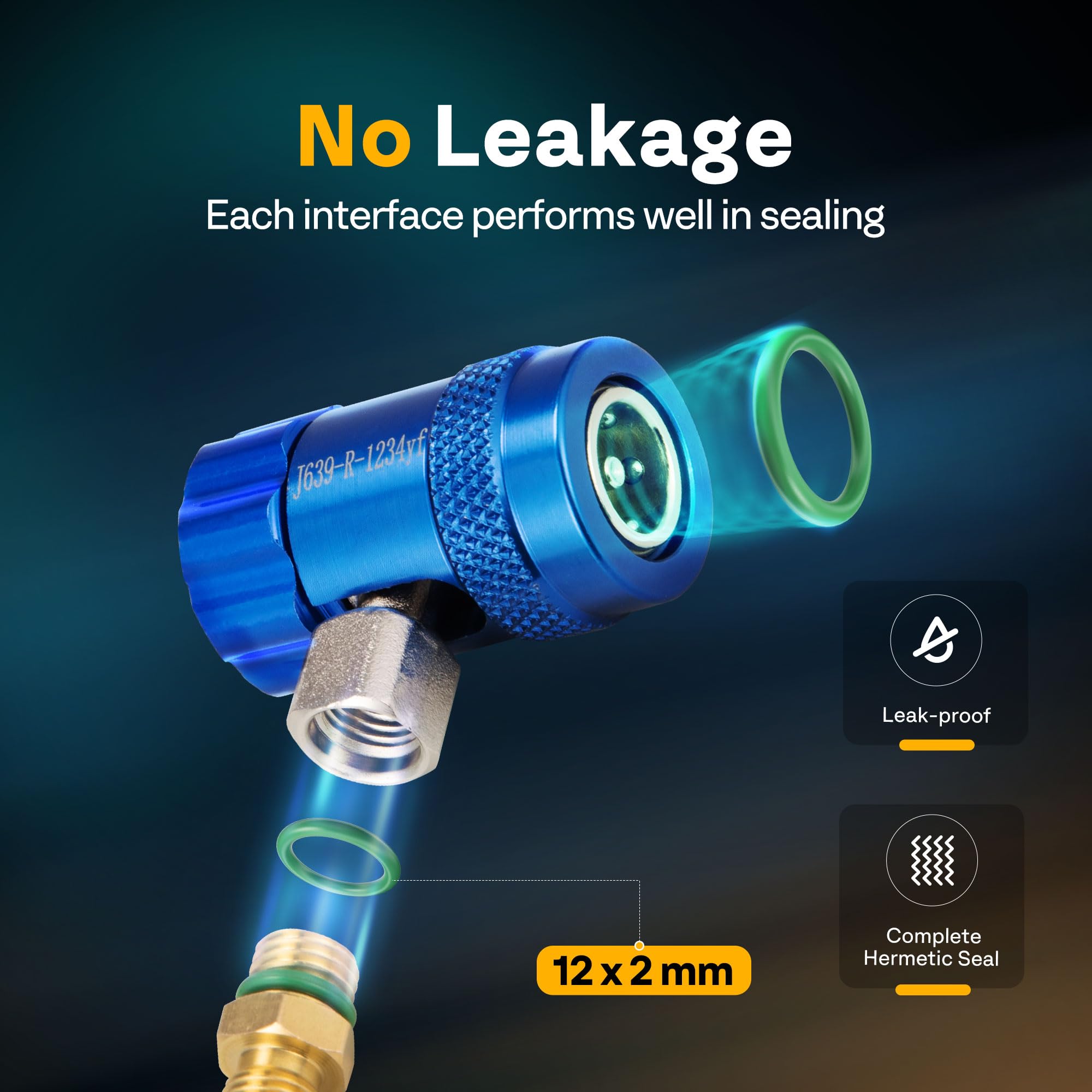 Snapklik.com : VIVOHOME R1234yf Quick Couplers Adapter, High Low Side ...