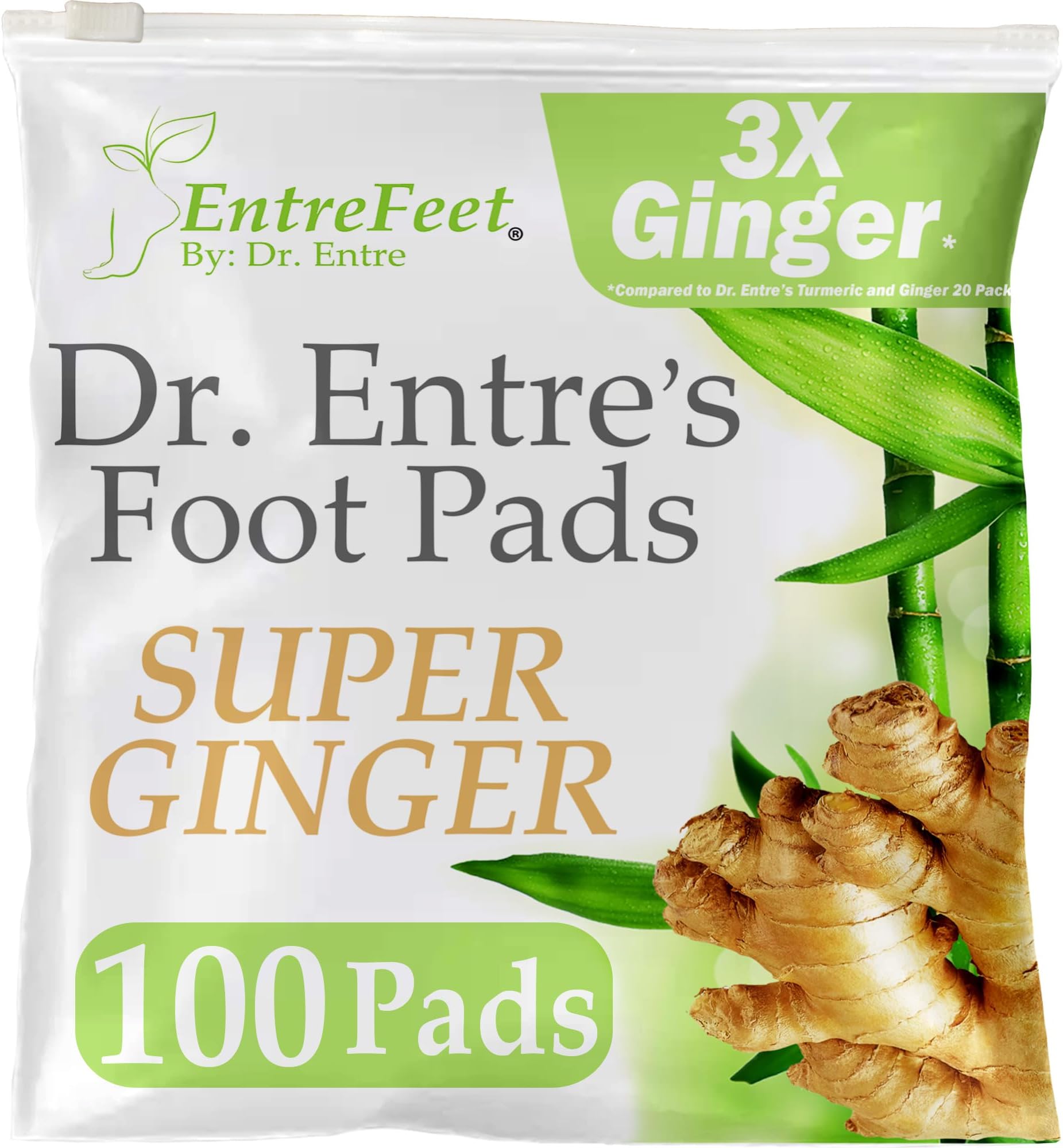 Amazon.com: Dr. Entre's Foot Pads Lemon & Ginger to Feel Better, Sleep ...