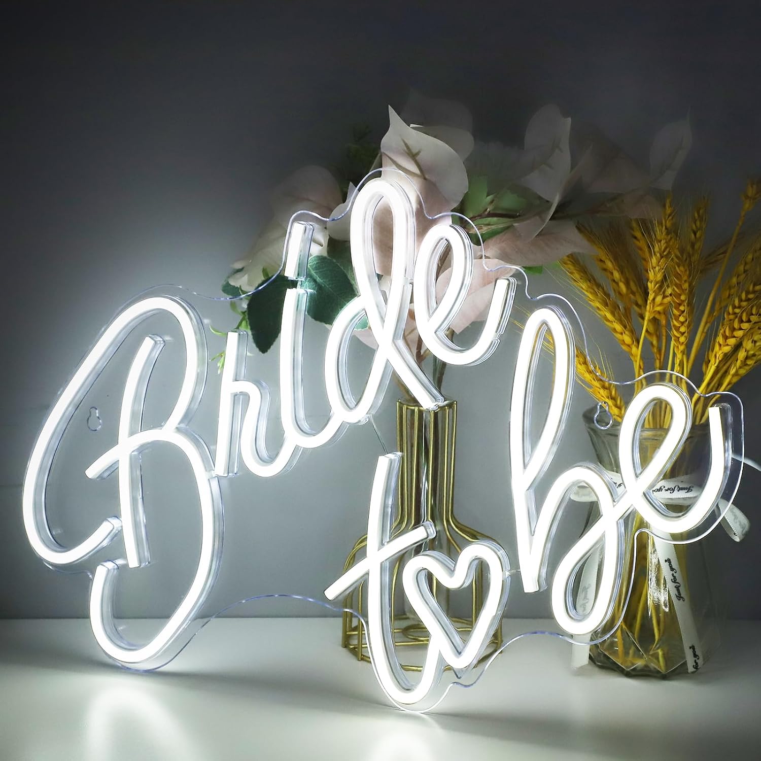Bride to be Neon Sign Led Neon Light Signs for Wall Decoration Wedding ...