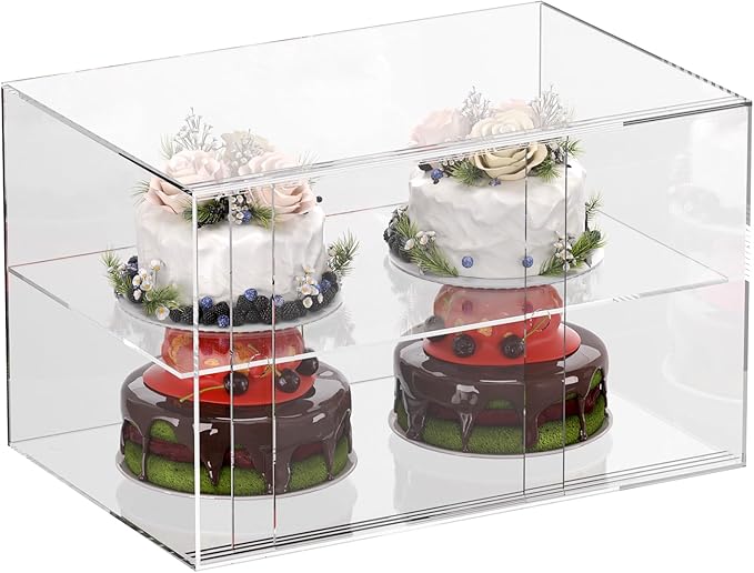 Amazon.com: LUOBAO Acrylic Bakery Display Case,Acrylic Pastry Display ...