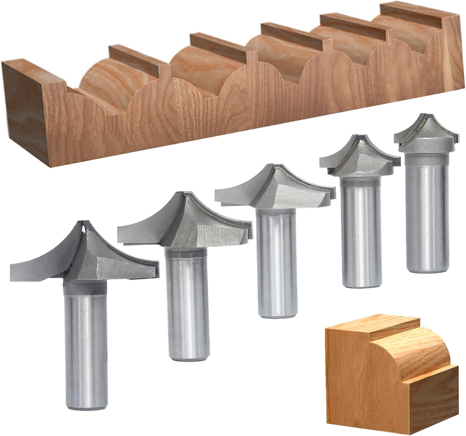 Whiteside Router Bits 3205 Double Round Bit with 5/32-Inch Radius, 1-1/ ...