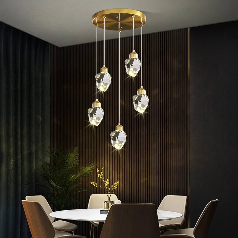 Multi Crystal Pendant Light Multi Light Pendant Chandeliers