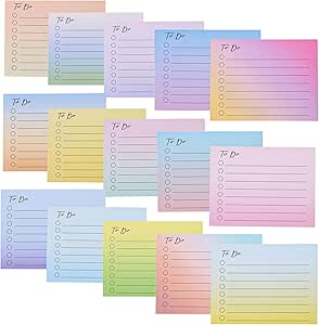 Amazon.com : EOOUT 15 Pack Lined Sticky Notes, 750 Sheets, 3x4 Inch ...