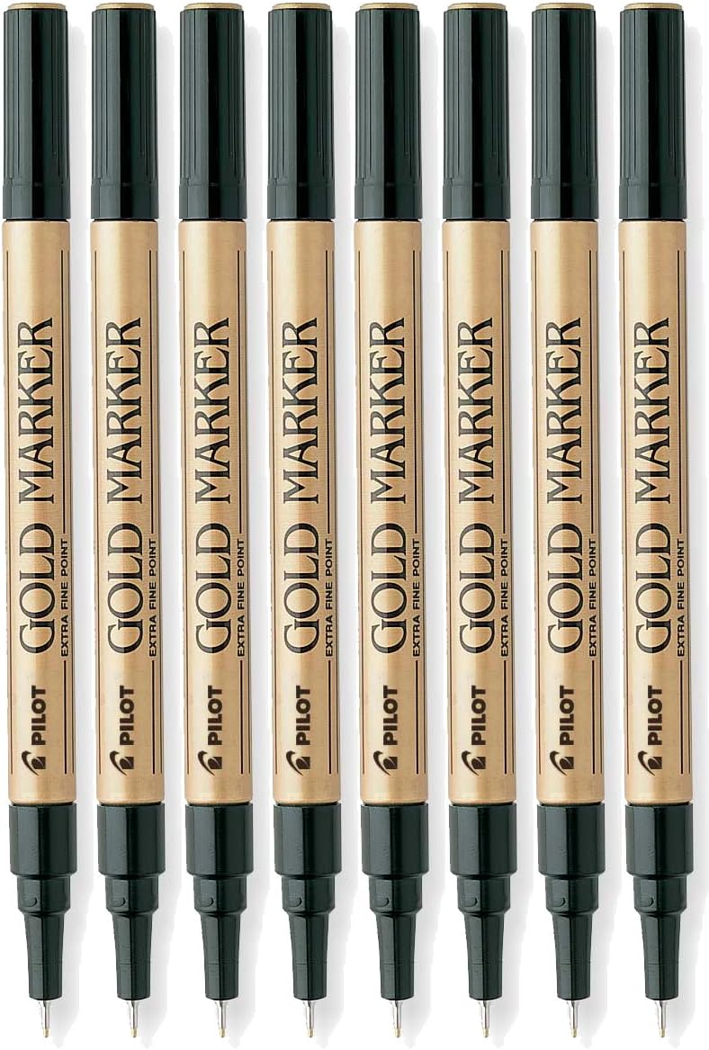 Amazon.com : Pilot Gold Metallic Permanent Paint Marker, Extra Fine ...