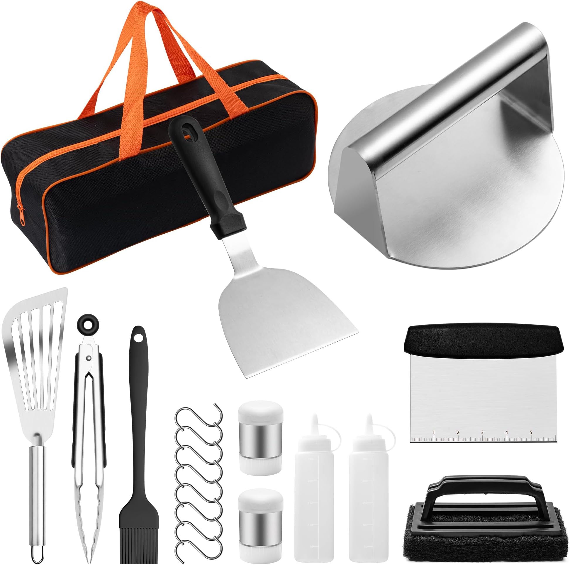 Amazon.com : Griddle Accessories Smashed Burger Kit, 20 PCS Griddle ...