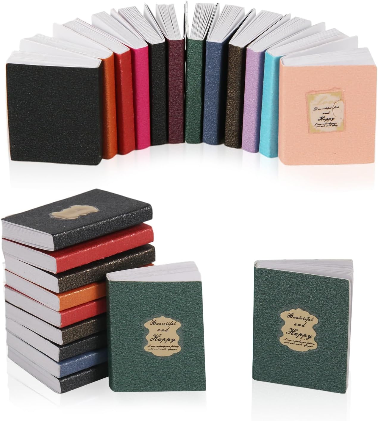 Amazon.com: 36pcs Miniature Books, 1:12 Scale Miniatures Dollhouse ...