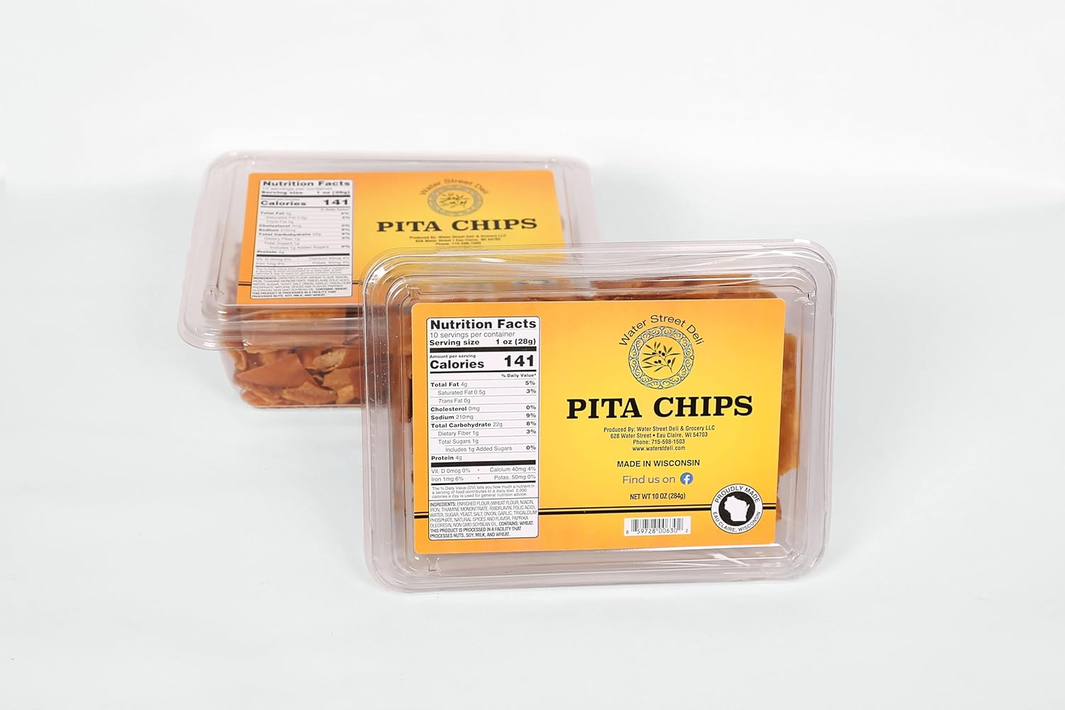 Amazon.com: Water Street Deli Authentic Mediterranean Pita Chips ...