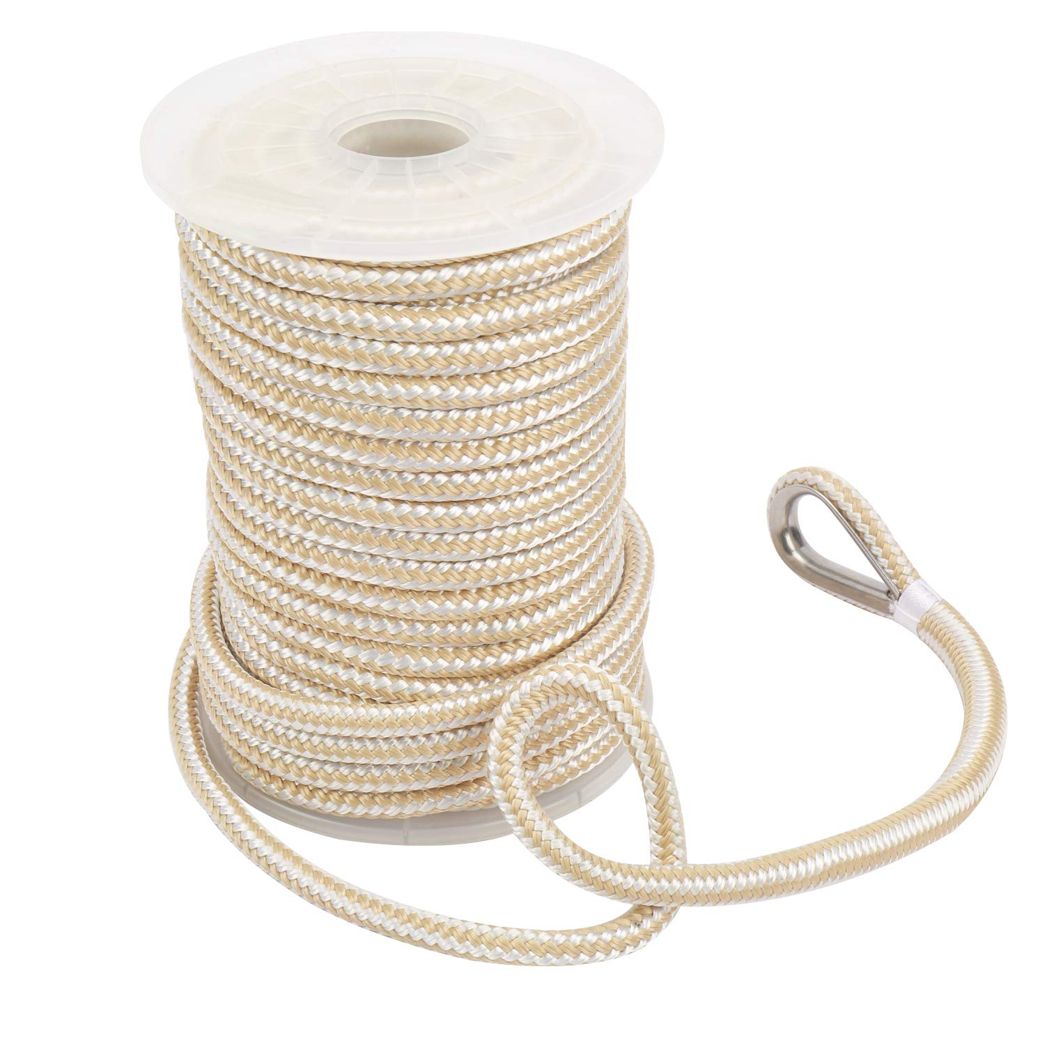 Amazon.com: NovelBee 3/8 Inch X 50 Feet Double Braid Nylon Anchor Line ...