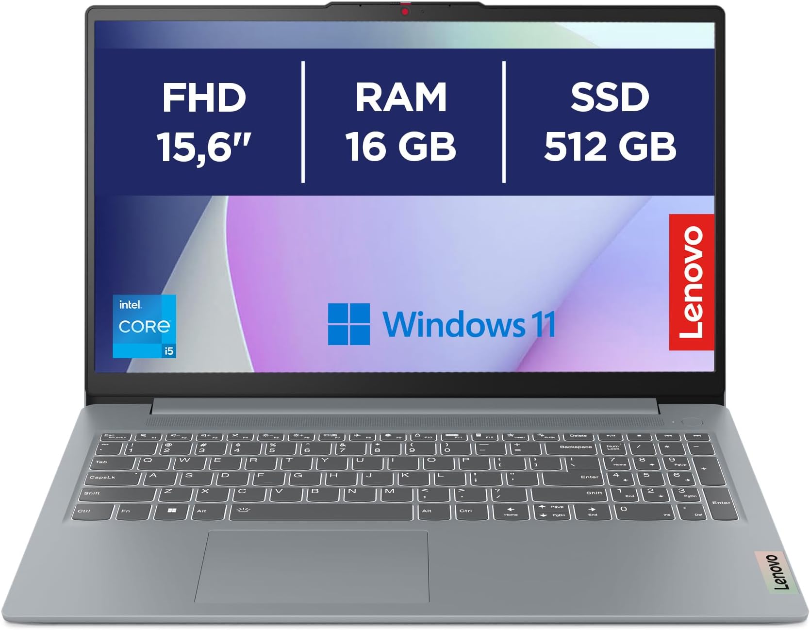 Lenovo IdeaPad Slim 3 Notebook, 15,6” FHD (1920x1080), AMD Ryzen 5 ...