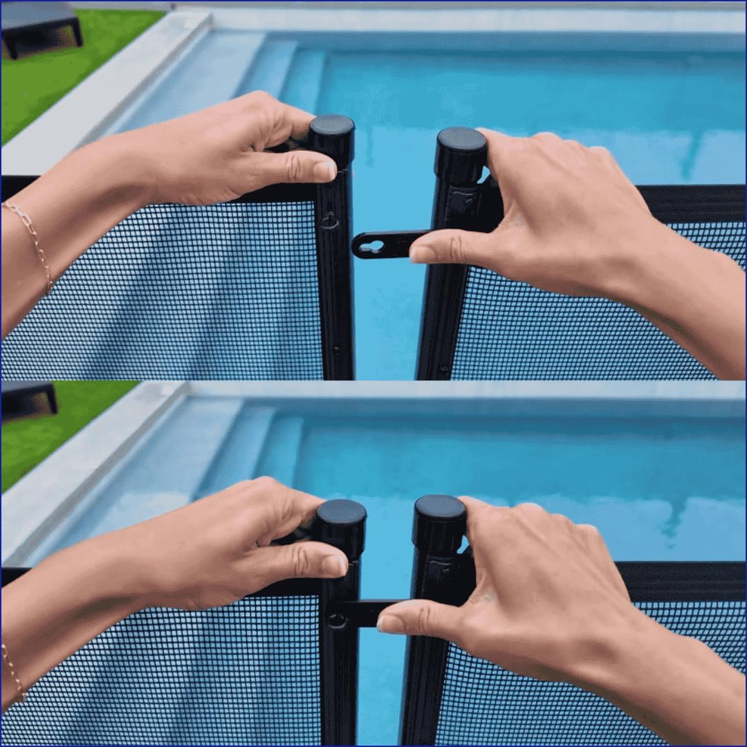 Amazon.com: ALLSAFE Quick Lock Pool Fence Latch – Fast, Easy ...