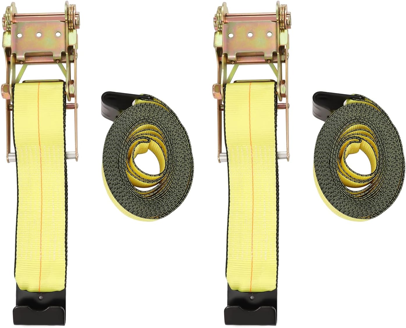Amazon.com: TBVECHI Winch Straps, 2Pcs 4" x 30Ft Heavy Duty Tie Down w ...