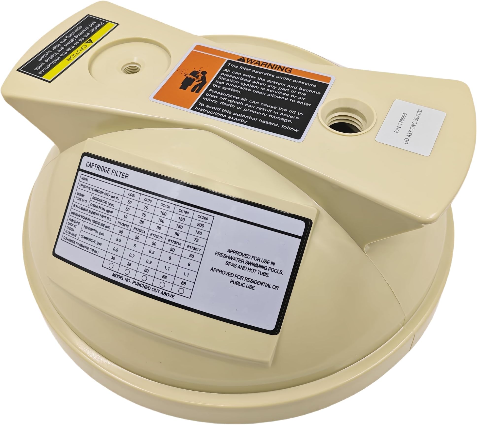 Amazon.com : ATRACYPART Pool Filter Lid Replacement for Pentair Clean ...