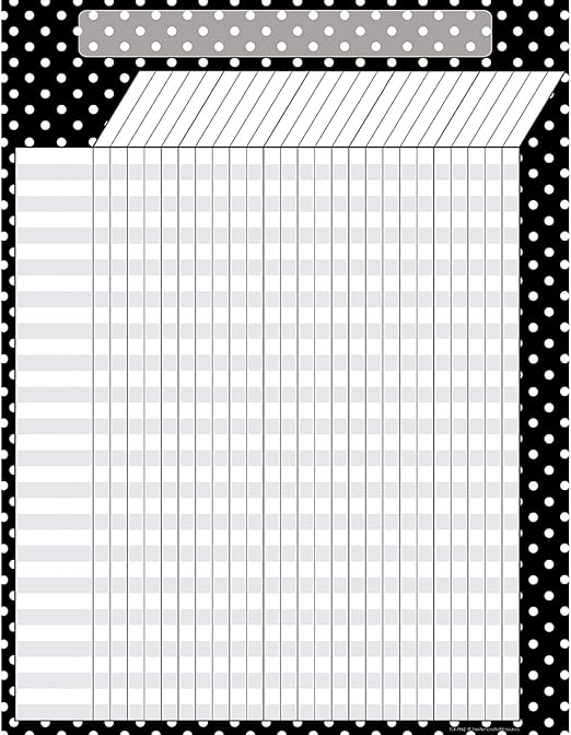 Amazon.com : Teacher Created Resources Black Polka Dots Incentive Chart ...