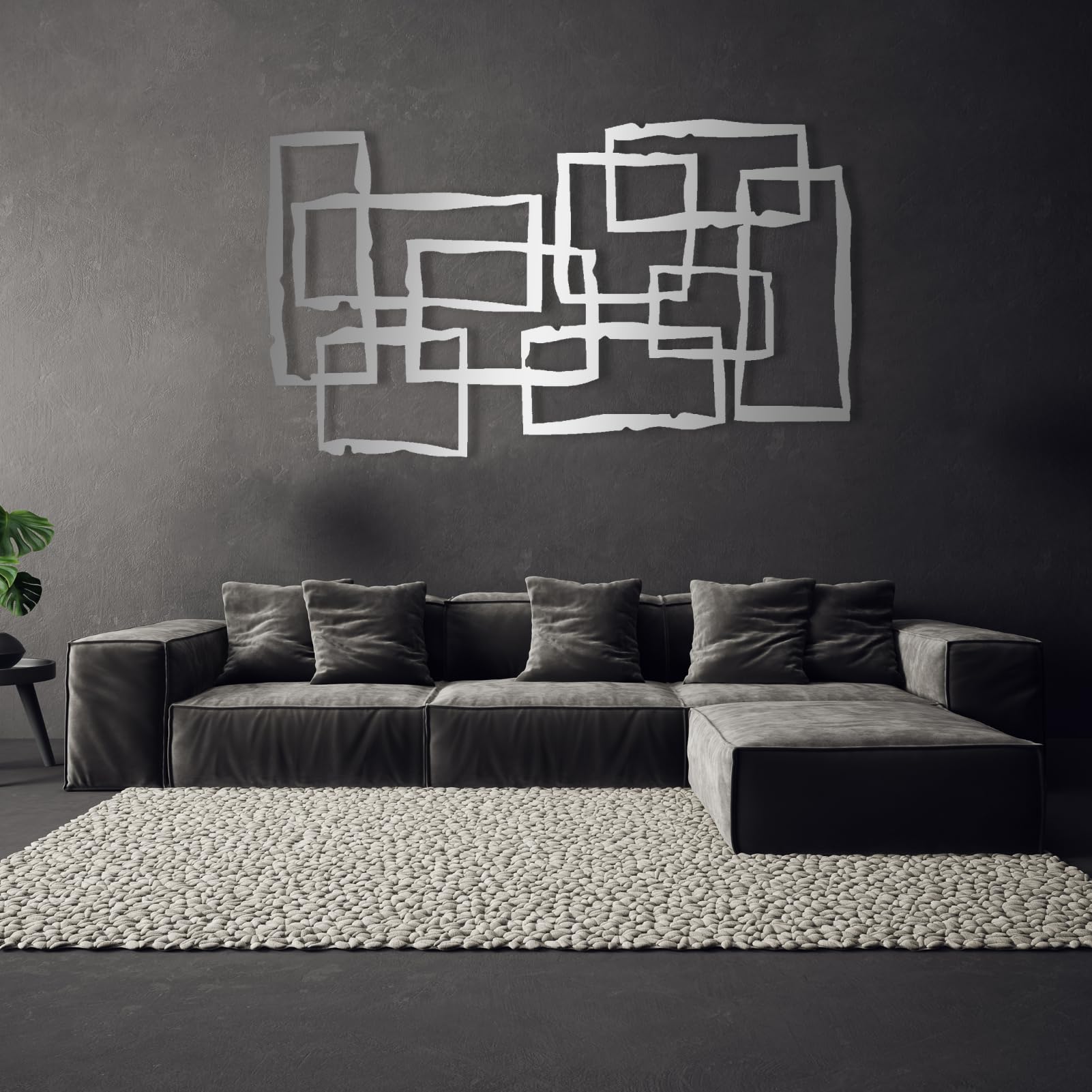 Amazon.com: Cadeali Metal Wall Art-Decorative Abstract Metal Wall Art ...
