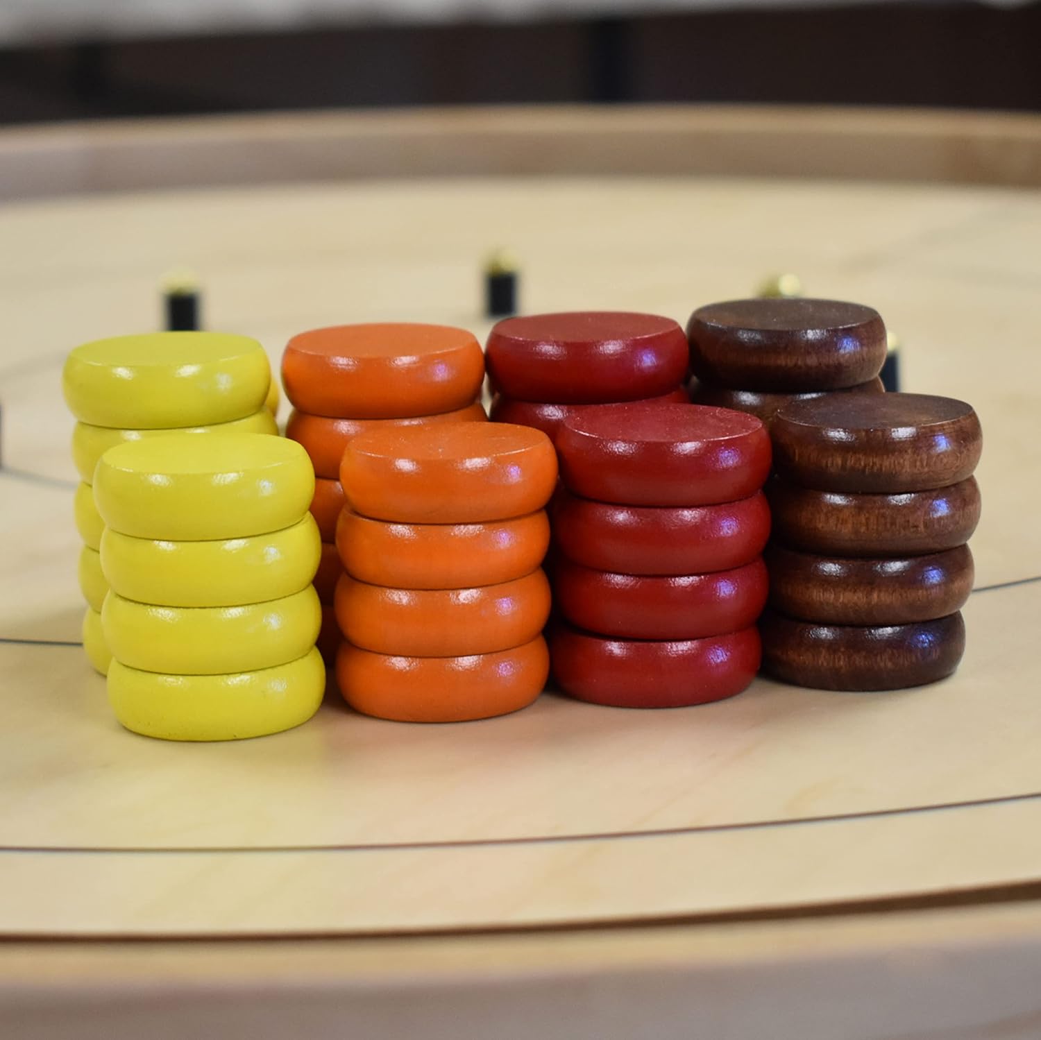 Amazon.com: 4 Player Crokinole Disc Party Pack (52 Discs) - Harvest ...