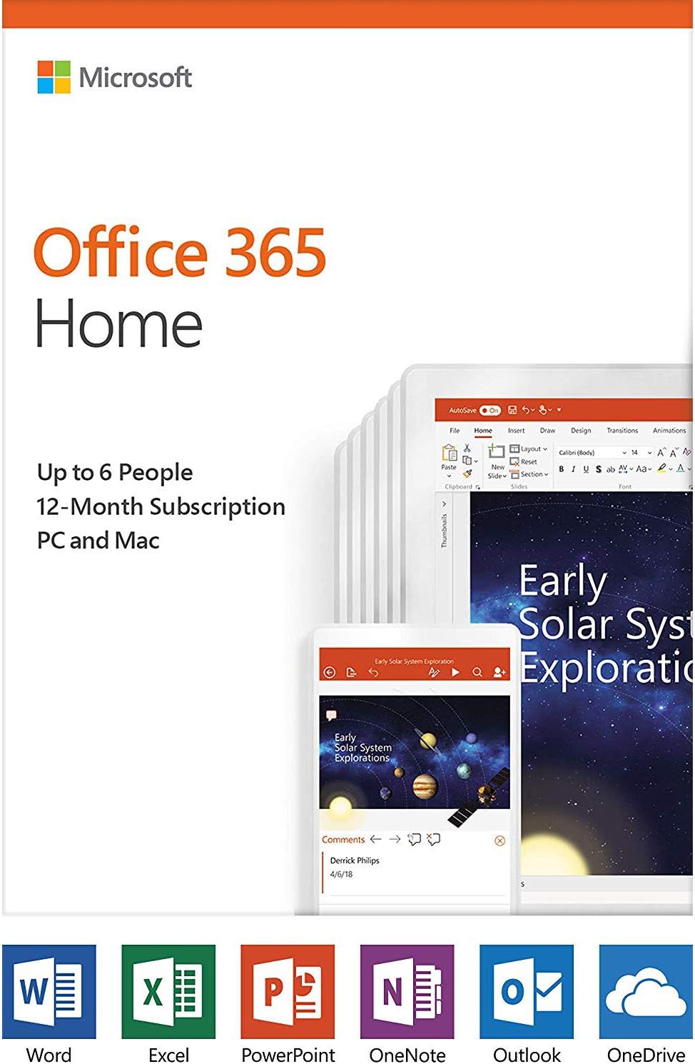 Amazon.com: Microsoft Office 365 Home 12 Month Subscription up to 6 ...