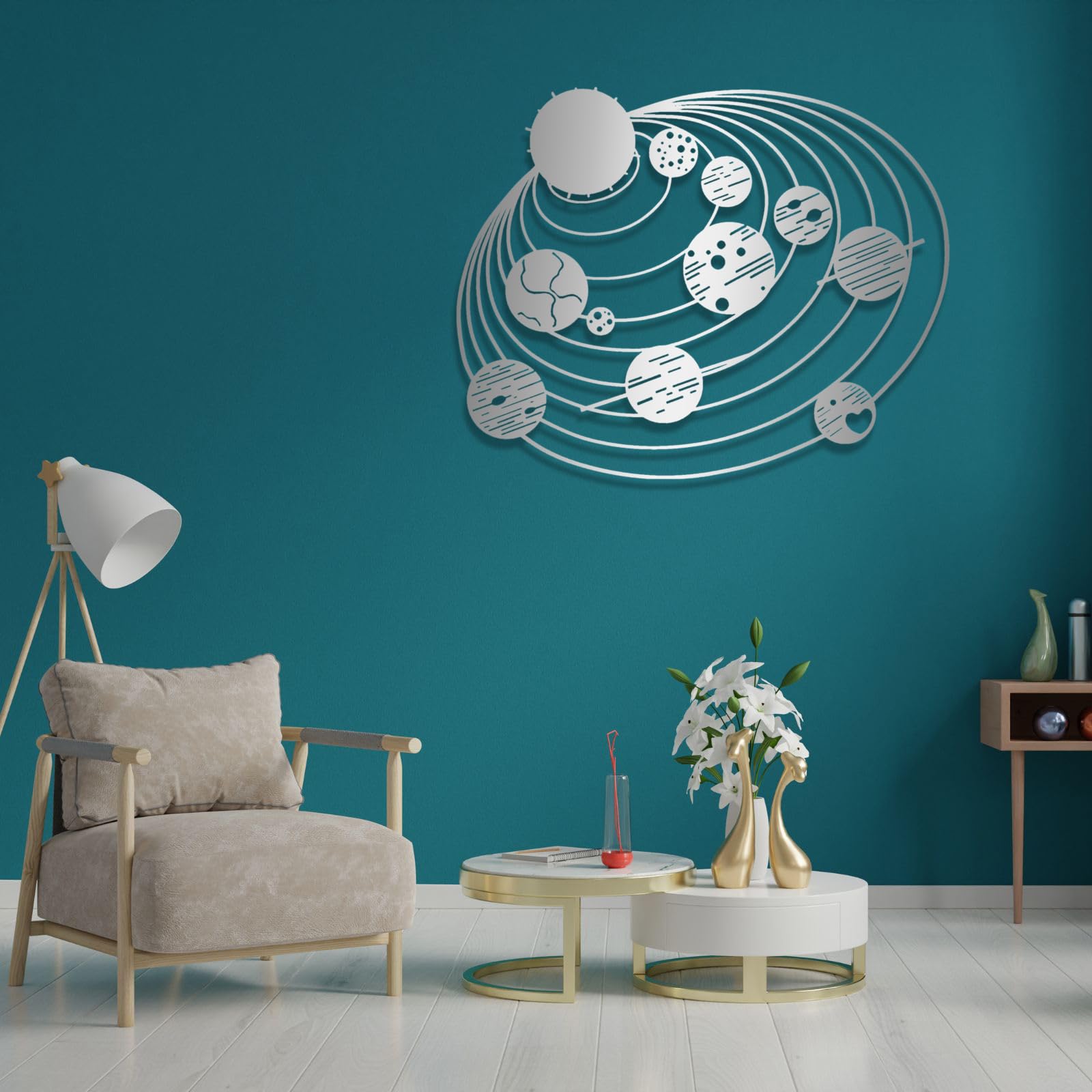 Solar System Metal Wall Art