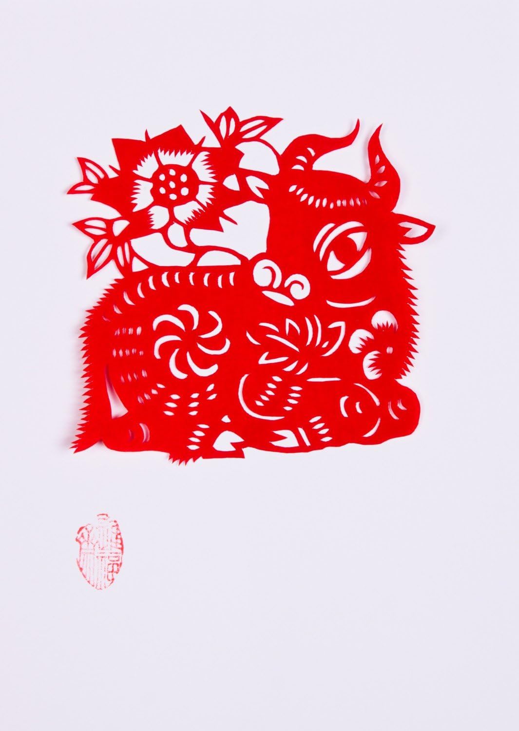 Amazon.com: Traditional Paper Cut-out Art - Year of The OX / Chinese ...