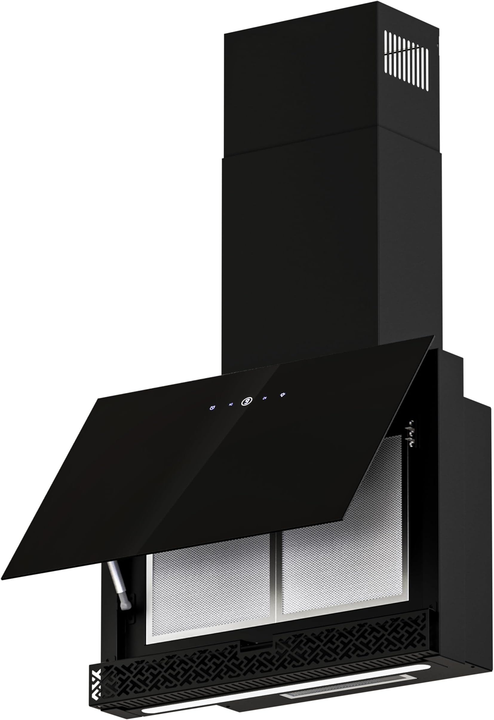 FIREGAS Brushless Motor Cooker Hood 60 cm, Extractor Hood with 9 Speed ...