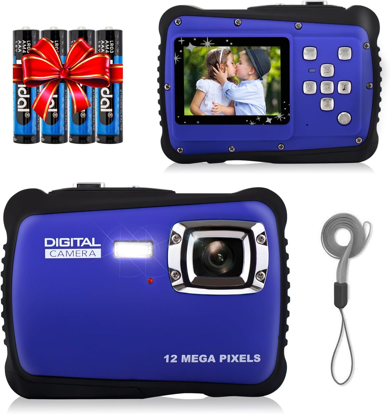 Amazon.com : Kids Digital Camera-12 MP Children's Camera IP54 Rainproof ...
