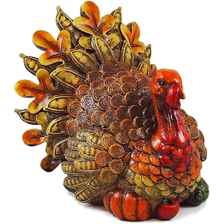 Amazon.com: Gerson Resin Harvest Turkey Table Figurine: Home & Kitchen
