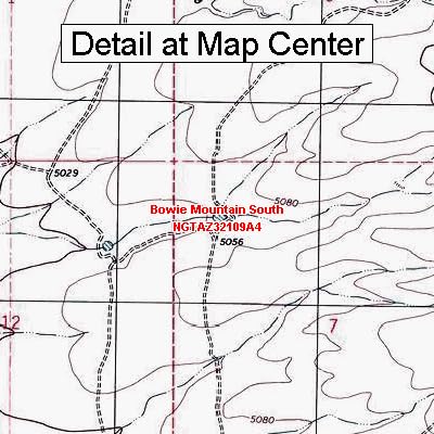 Amazon.com : USGS Topographic Quadrangle Map - Bowie Mountain South ...