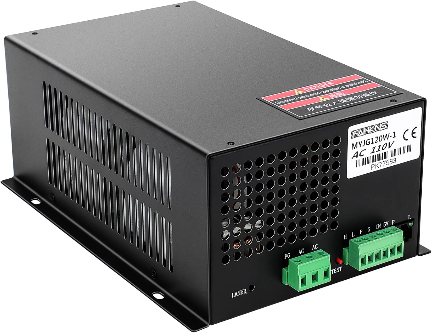 Amazon.com: FAHKNS 120W Laser Power Supply for CO2 Laser Tubes, Laser ...