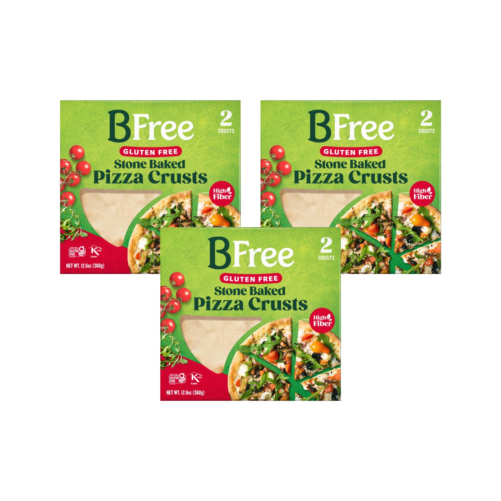 Amazon.com: BFree Stone Baked Pizza Crusts, 12.6 OZ - 2 Crusts (Pack of ...