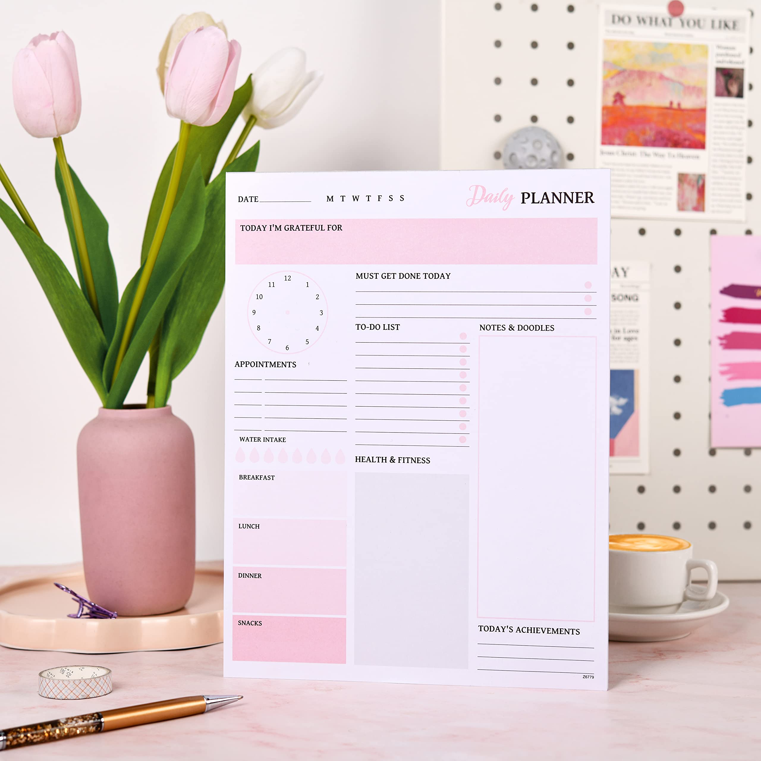 To Do List Notepad - Daily Planner Notepad Undated 50 Sheets Tear Off ...