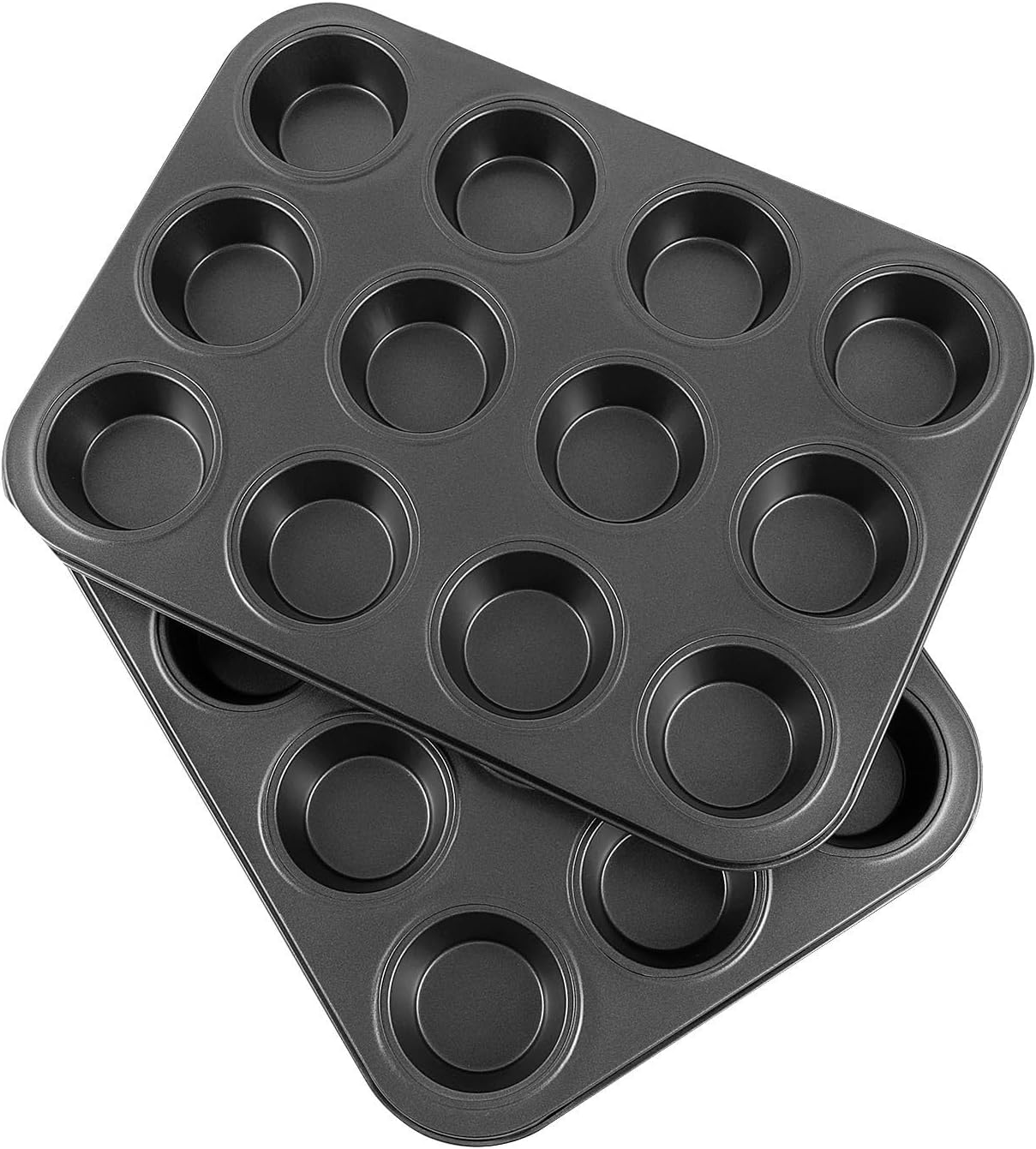 Amazon.com: Yvonmmee Muffin Tray Cupcake Baking Pan, 4-Cup Nonstick ...