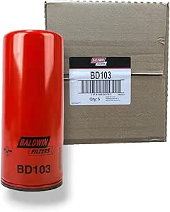 Amazon.com: Baldwin BD103 Dual-Flow Spin-On Lube Filter (6 Pack) for ...