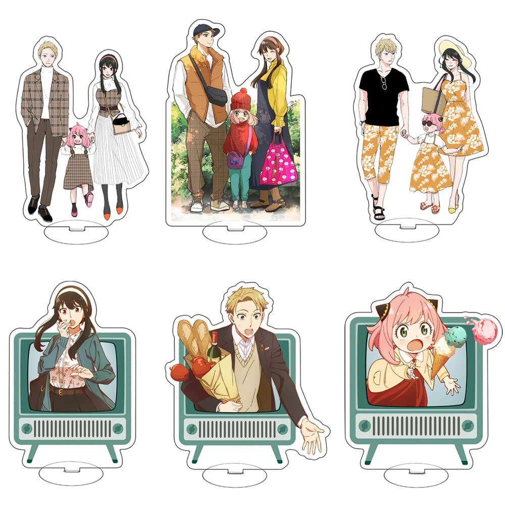 Buy WQSM ×FAMILY Yor Forger Anya Forger Anime Humanoid Stand Figure ...