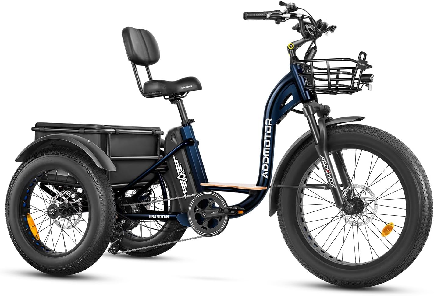 ADDMOTOR Grandtan II Electric Trike for Adults, 750W Rear Motor UL2849 ...