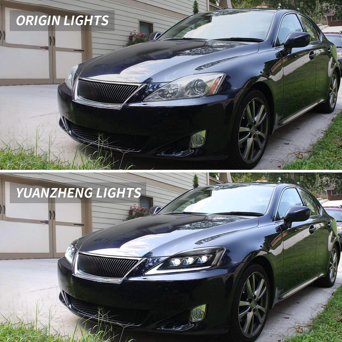 VLAND Full LED Headlights for [Lexus IS250 IS350 ISF IS 220d 2006 2007 ...
