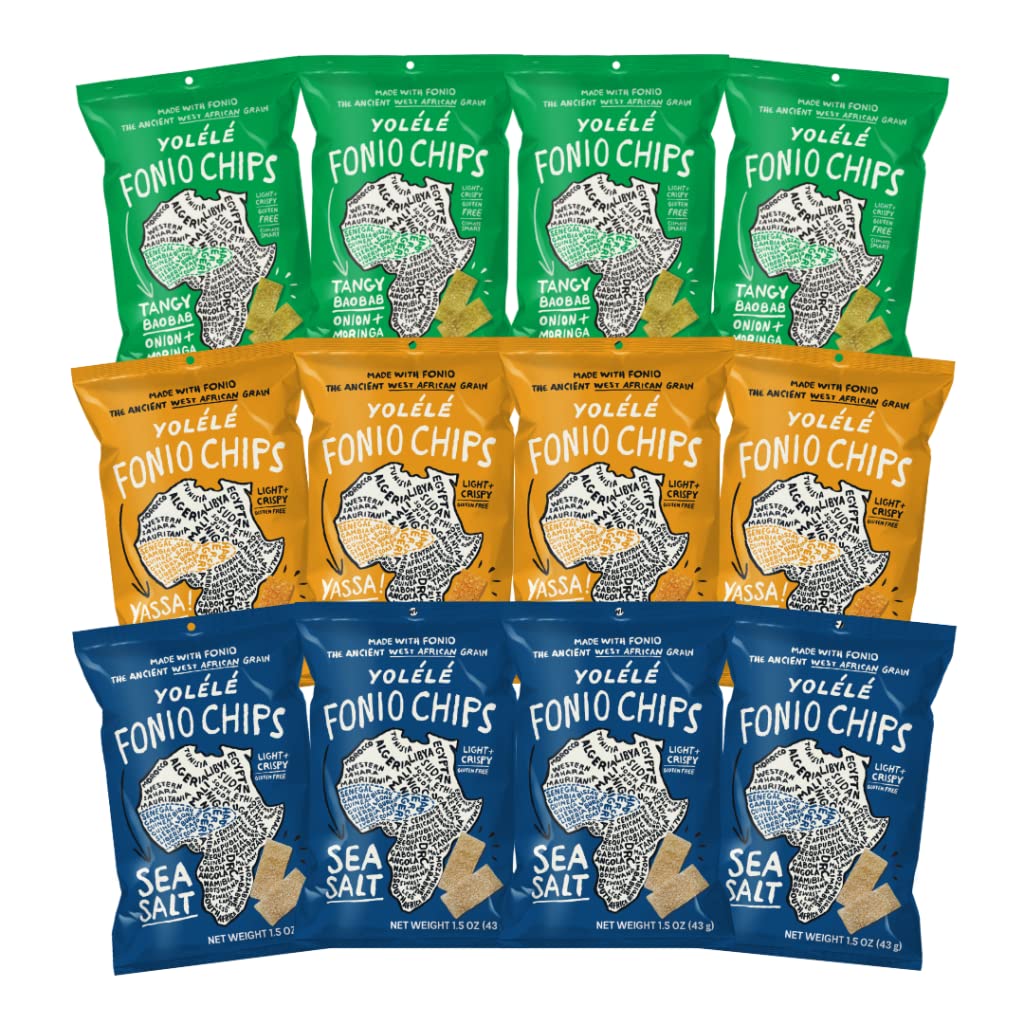 Amazon.com: Yolele Fonio Chips, African Super Grain, Healthy Whole ...