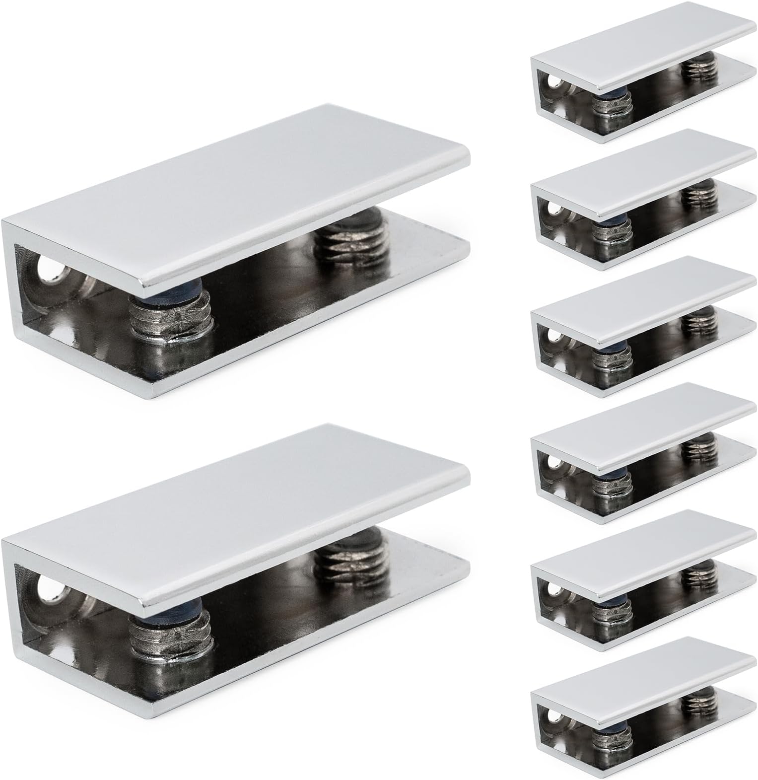 Amazon.com: 8PCS Shelf Brackets, Shower Clamp Brackets for Floating ...