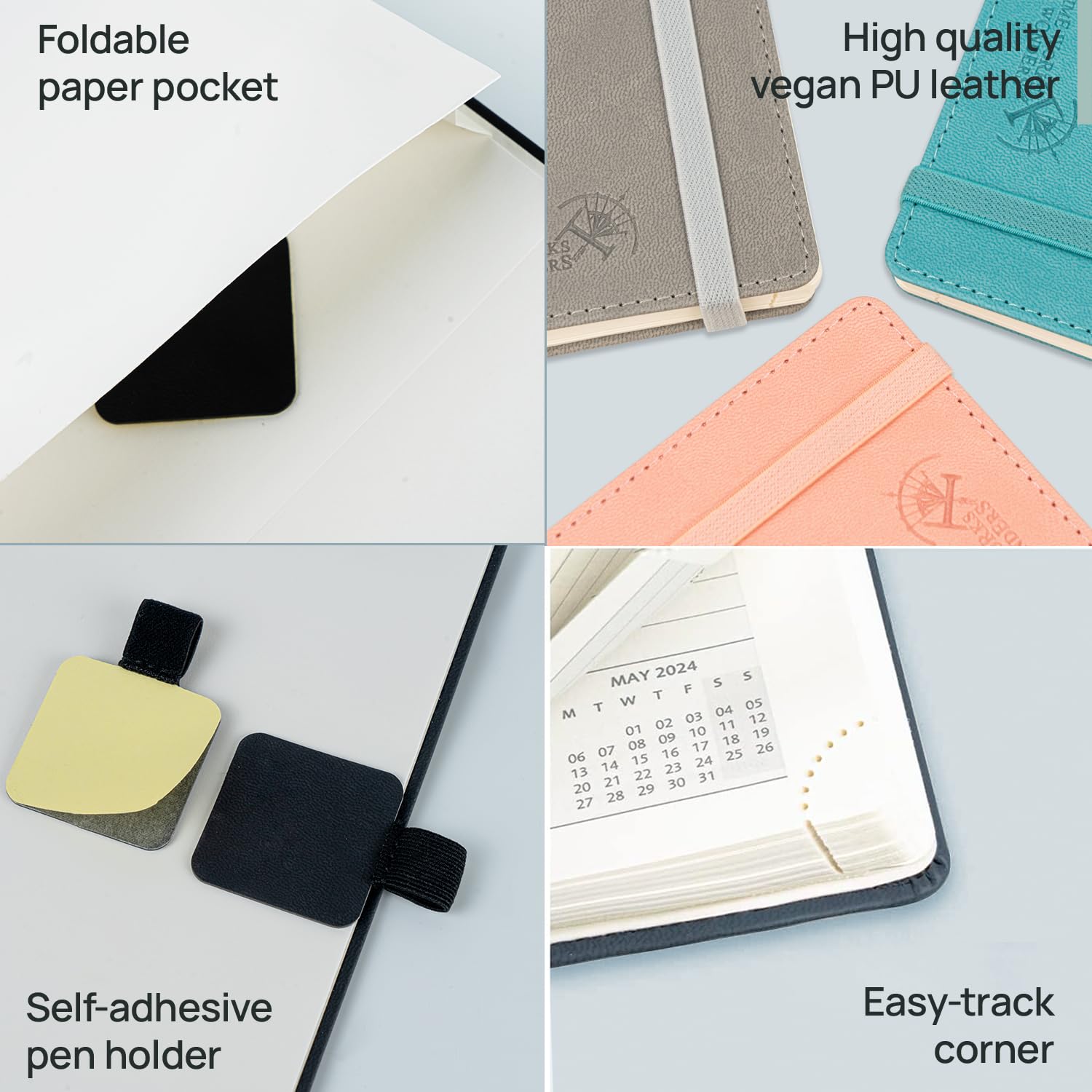 Snapklik.com : POPRUN Monthly Planner 2024-2025 (8.5" X 10.5"), 18 ...