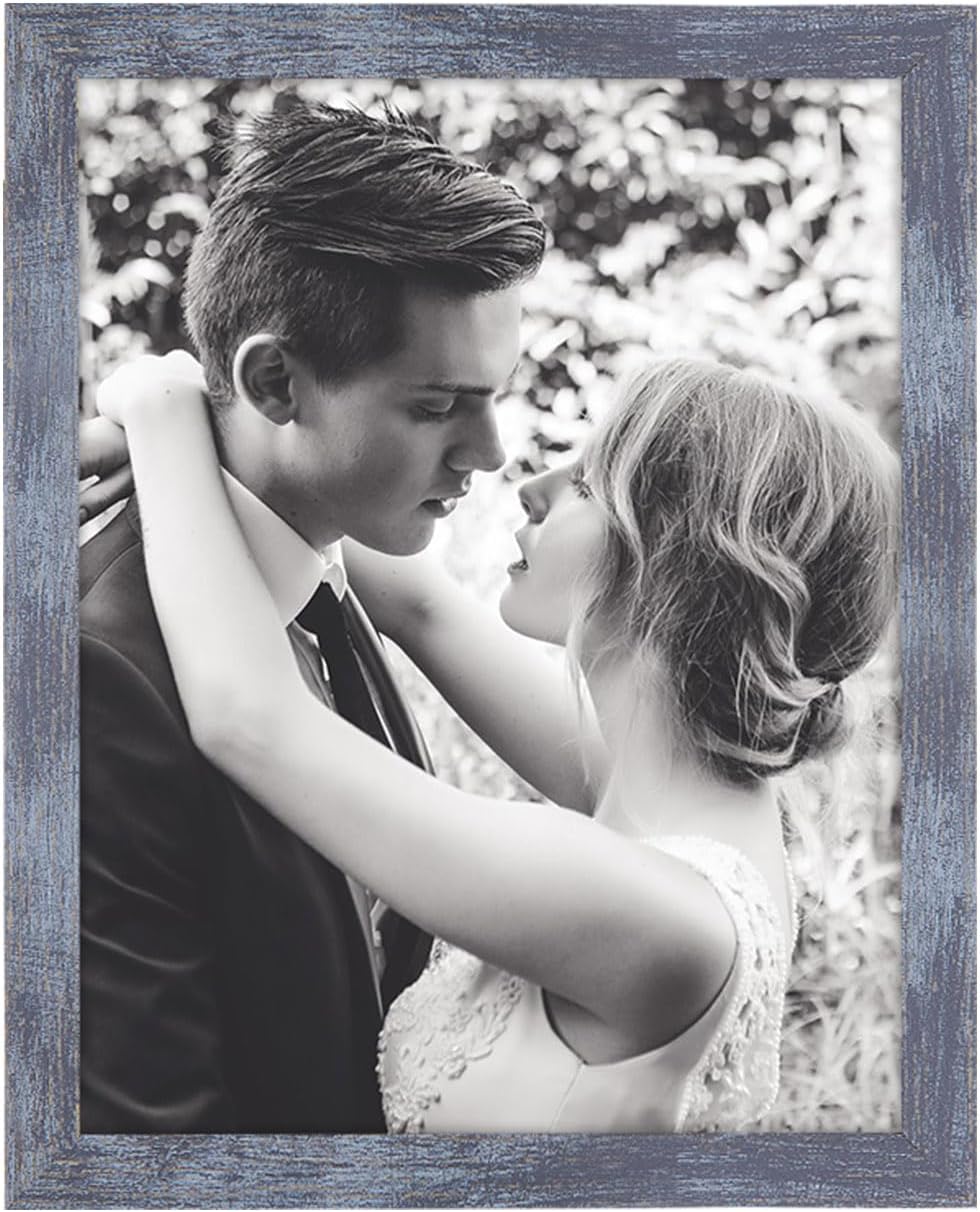 Amazon.com - JDZIVTOP 11x13 Picture Frame Blue, Rustic Natural 13x11in ...