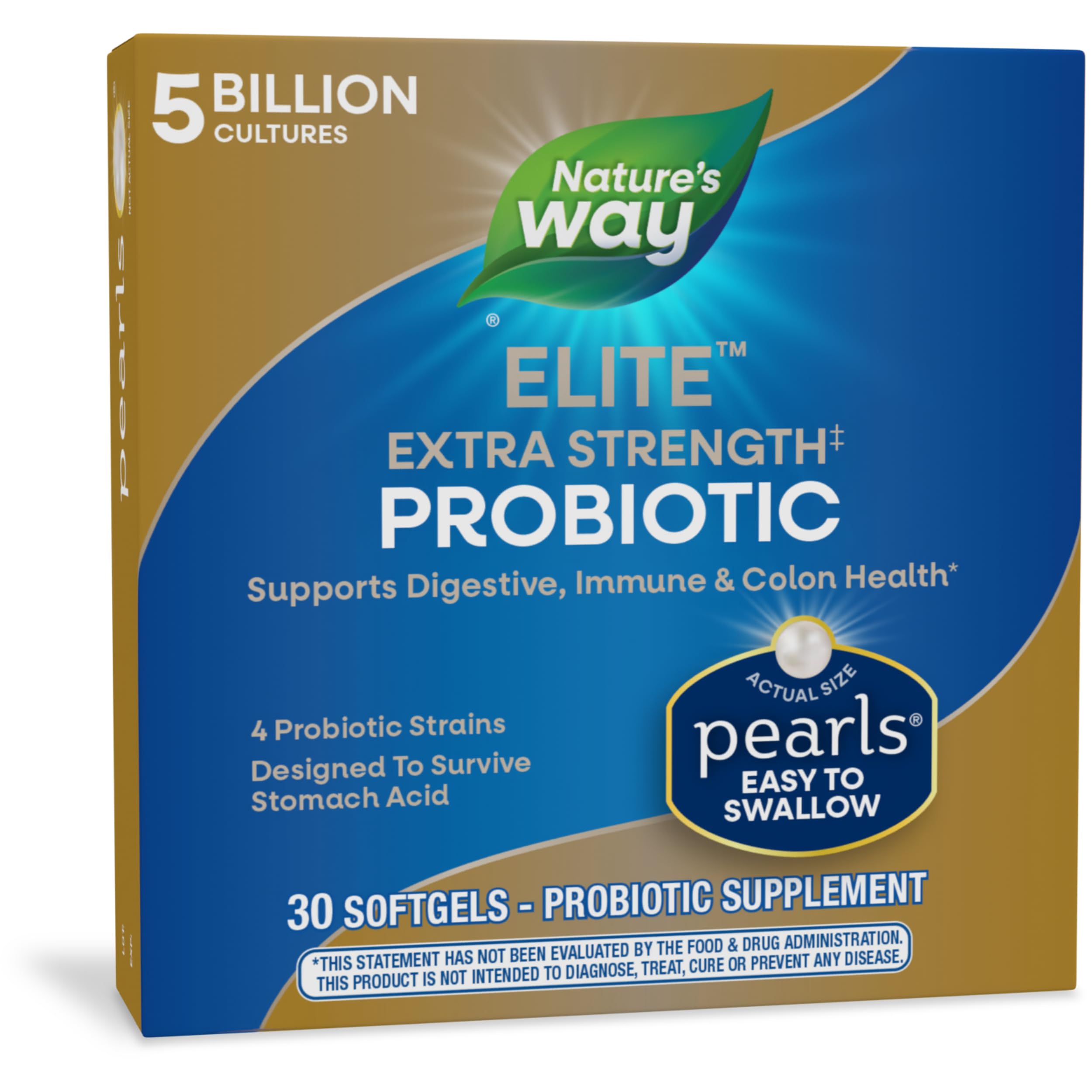 Amazon.com: Nature's Way Elite Extra Strength Probiotic Pearls for Men ...