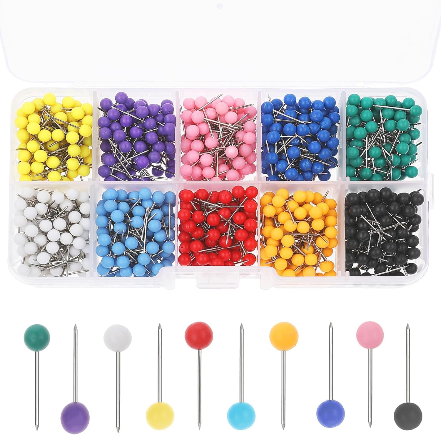 600pcs Cork Board Pins,4mm Push Pins for Cork Board,Notice Board ...