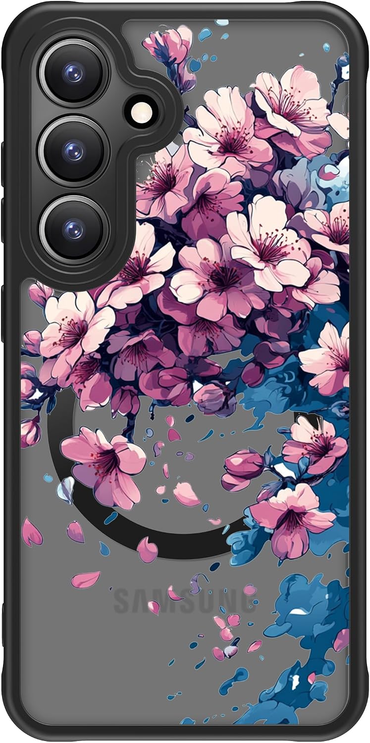 Amazon.com: FUNMIKO for Samsung Galaxy S24 Case Wireless Charging ...