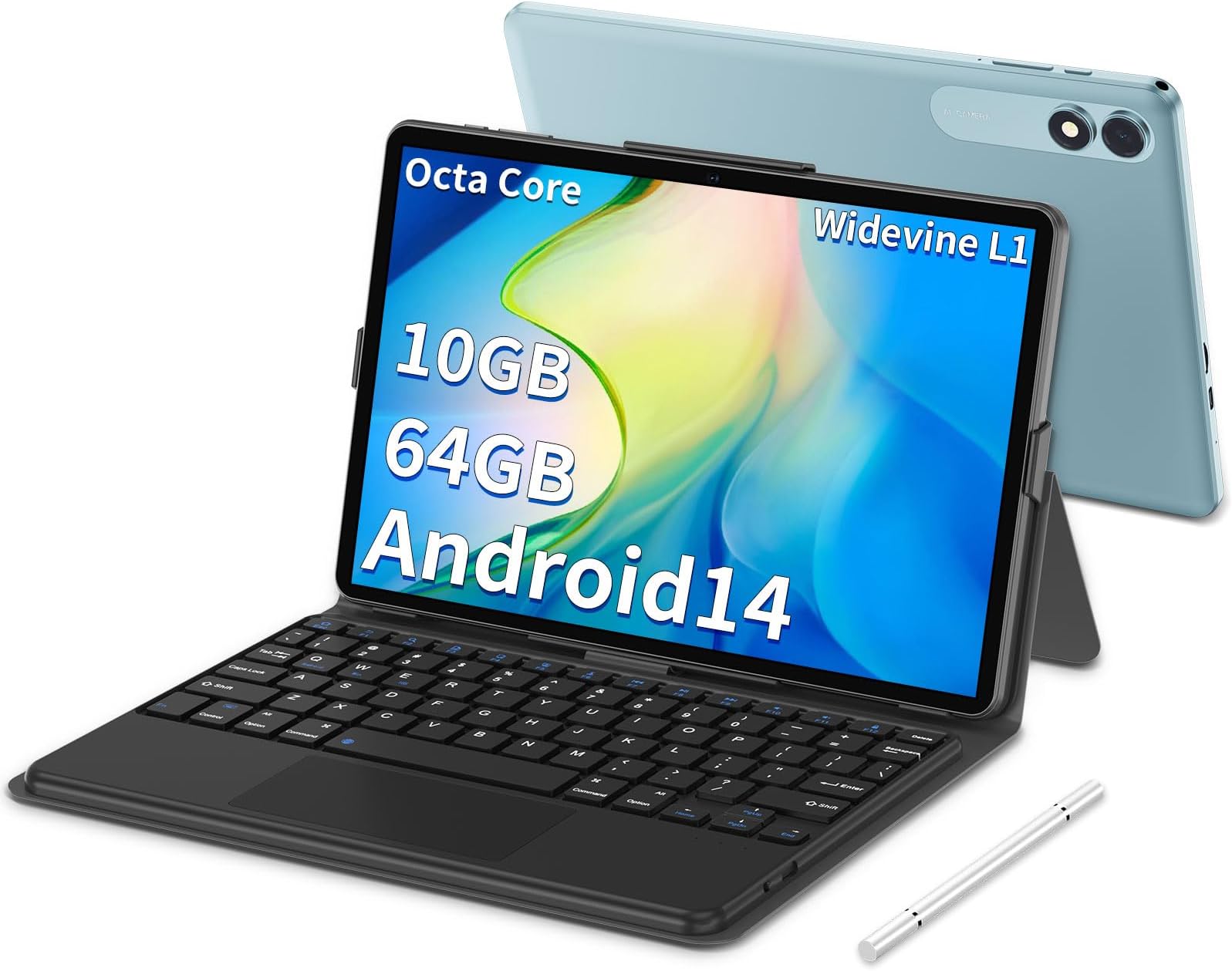 Amazon.com : plimpton Android 14 Tablet, 10 Inch Android Tablet with ...