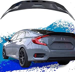 Amazon.com: AAriguthel Civic Spoiler Rear Spoiler Compatible with 2016-2021 Civic 10th Gen 4 ...
