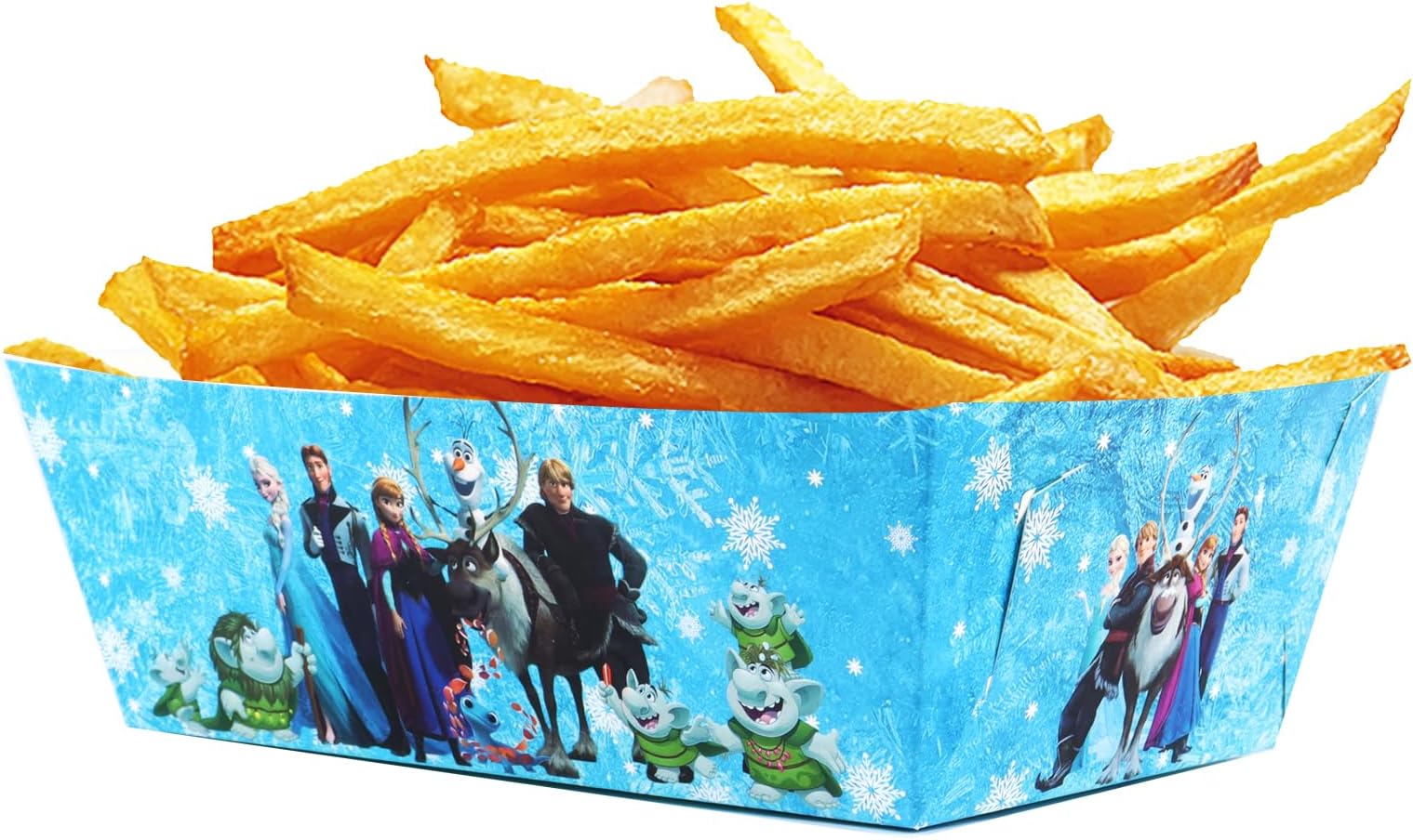Amazon.com | 40 Pcs Frozen Party Decorations, Frozen Paper Food Trays ...