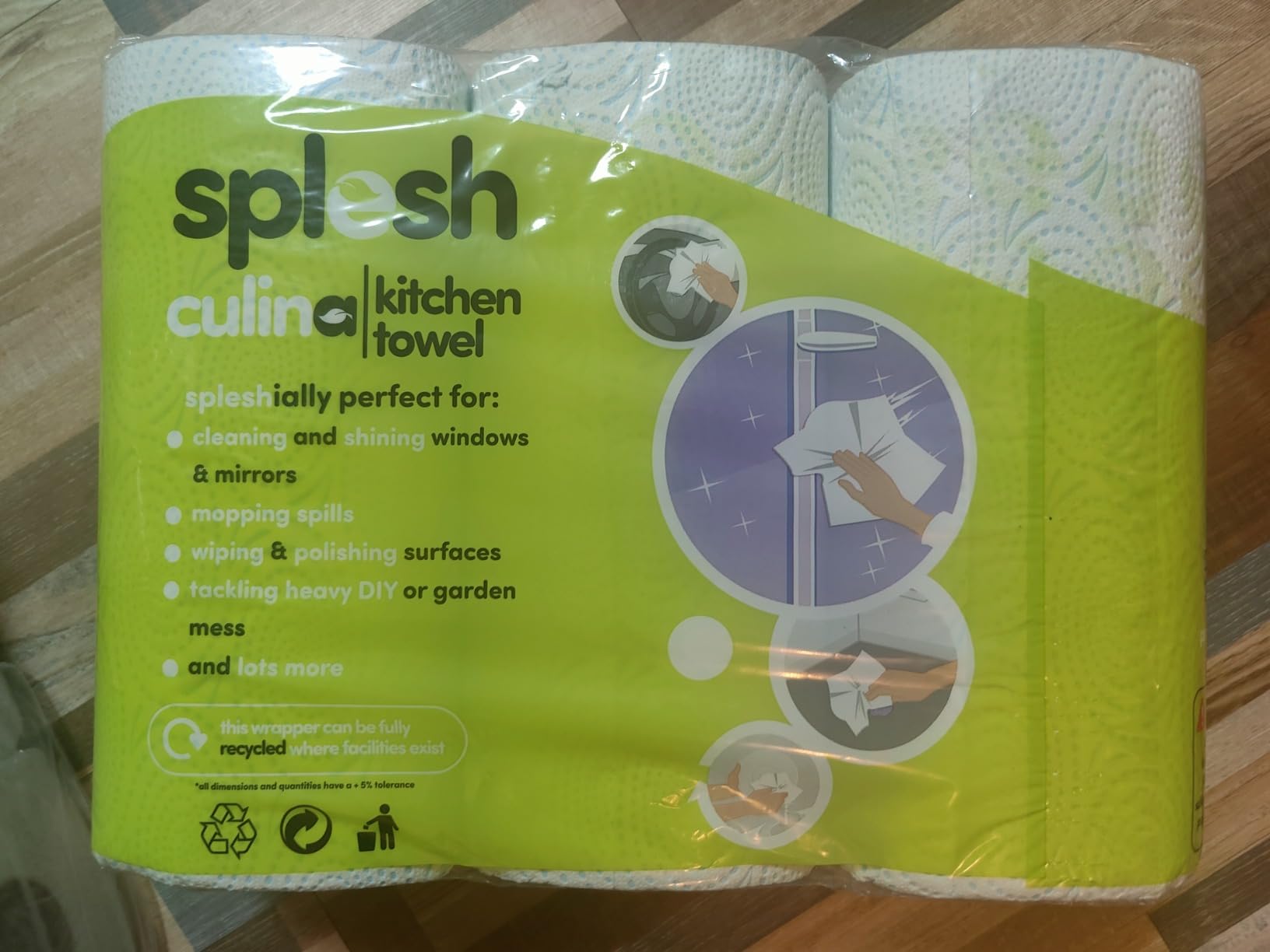 Splesh Culina Kitchen Towel - 15 XL Rolls (1050 Sheets) 3 Ply Ultra ...
