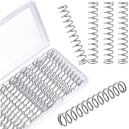 Amazon.com: uxcell Compression Springs - 1.2x10x40mm/1.2x12x50mm Wire ...