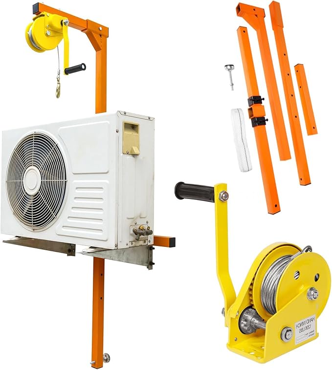 Amazon.com: Air Conditioner Lifting Crane, Heavy Stainless Steel HVAC ...